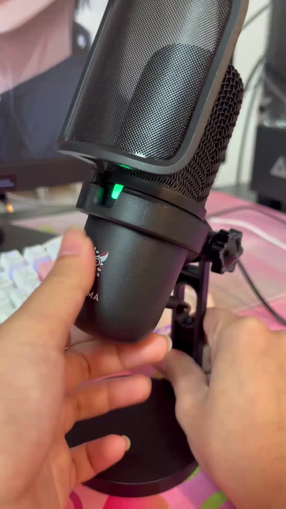 ONIKUMA HOKO USB MICROPHONE ไมโครโฟนตั้งโต๊ะมีสาย สตรีมมิ่ง เล่นเกม พอด ...