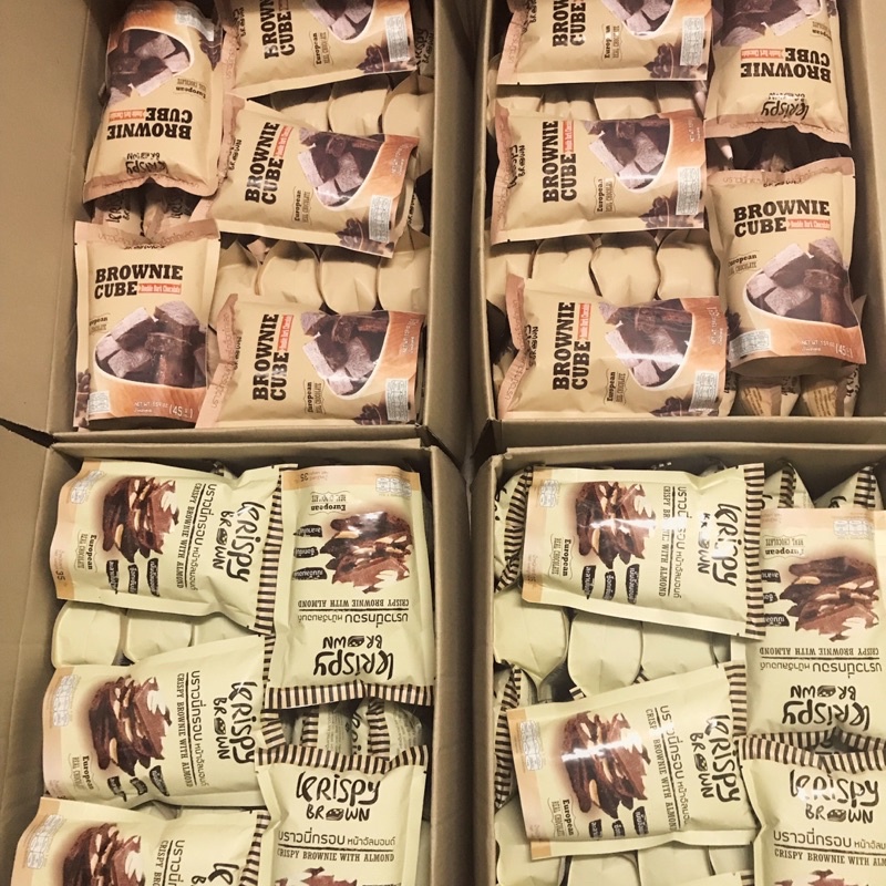 (ยกลัง)บราวนี่กรอบคริปปี้บราวน์ krispy brown | Shopee Thailand