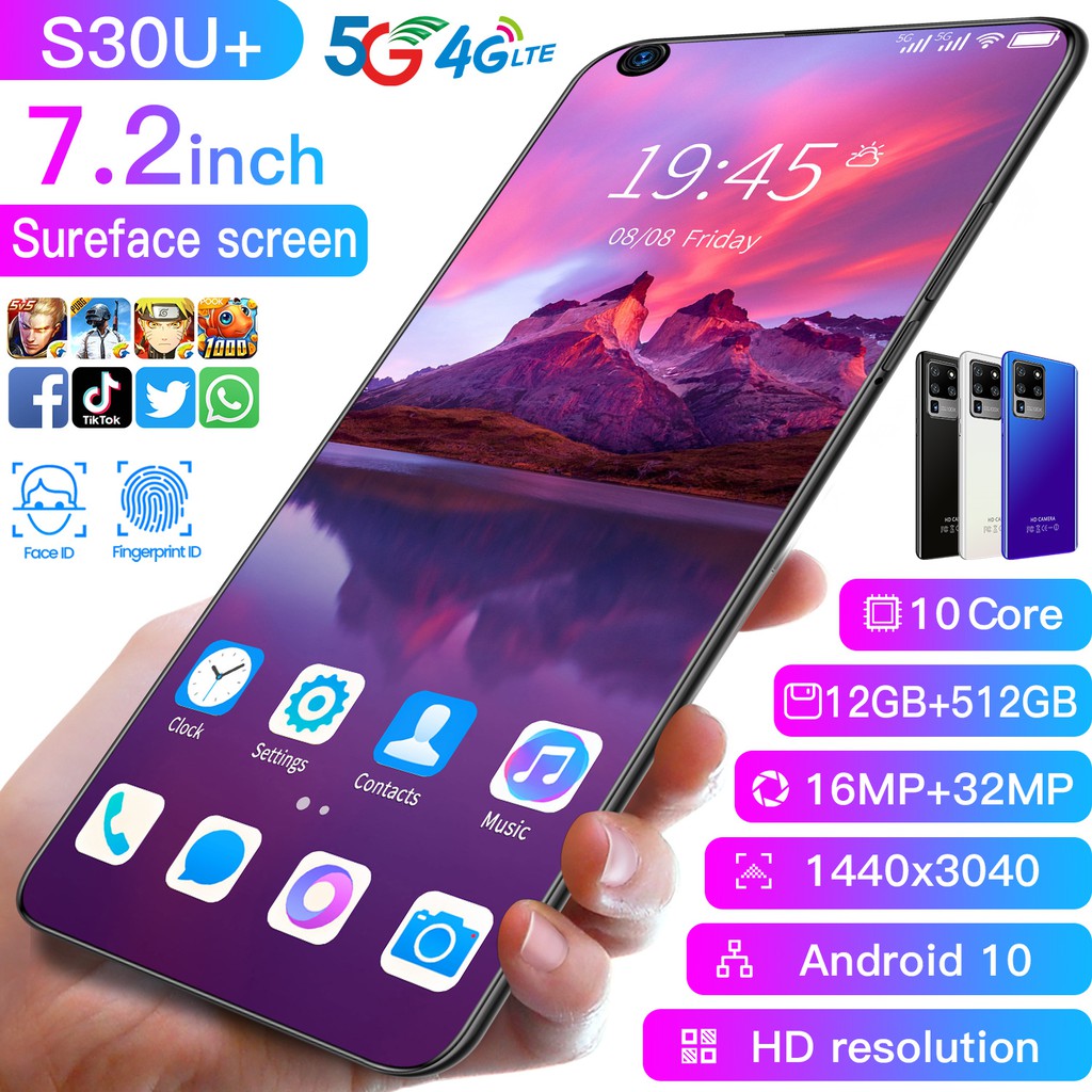 โทรศัพท์samsung โทรศัพท์มือถือ S30U+ โทรศัพท์ 7.2 นิ้ว โทรศัพท์ถูกๆ ...