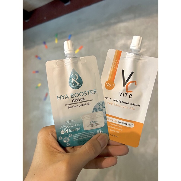 VitC ซอง Hya Booster ซอง วิตซีซองน้องฉัตร รัชชา 7g / ไฮยาบูสเตอร์ ครีม 7g**ขั้นต่ำ2ซอง | Shopee ...