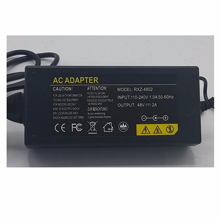 Adapter 48V 2A สำหรับเครื่องบันทึกNVRที่ใช้สำหรับ IP Camera 48V. มีPOE ...