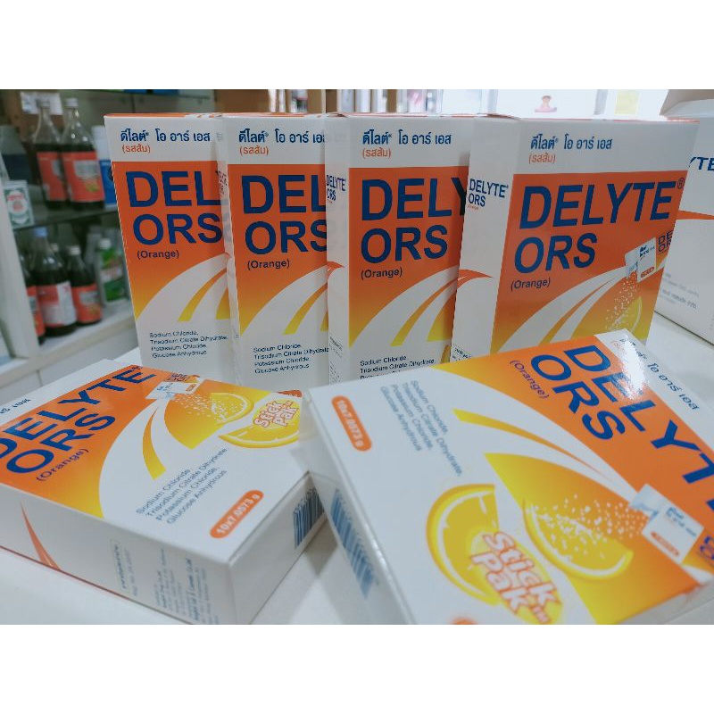 ยาสามัญประจำบ้าน เกลือแร่ผง DELYTE ORS สำหรับการสูญเสียน้ำ | Shopee ...