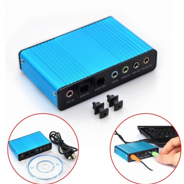 USB SOUND External Optical Audio 6 Channel 5.1 Sound Card Adapter For ...