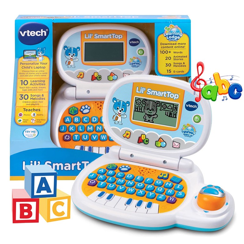 ʕ￫ᴥ￩ʔ VTech Lil' SmartTop คอมพิวเตอร์ เด็ก สอนภาษา อังกฤษ | Shopee Thailand