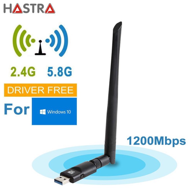 Hastra Wifi Dongle 1200mbps Dual Band 2.4G 300M/5G 867M 802.11 ac ...