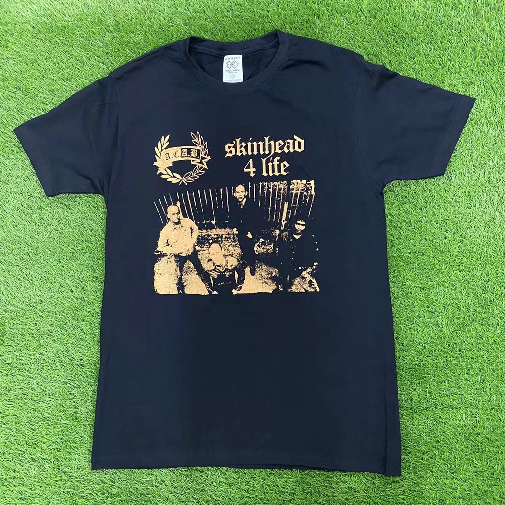 Skinhead 4 Life ACAB Rock Band เสื้อ Rockers เสื้อยืดกีตาร์ F310 ...