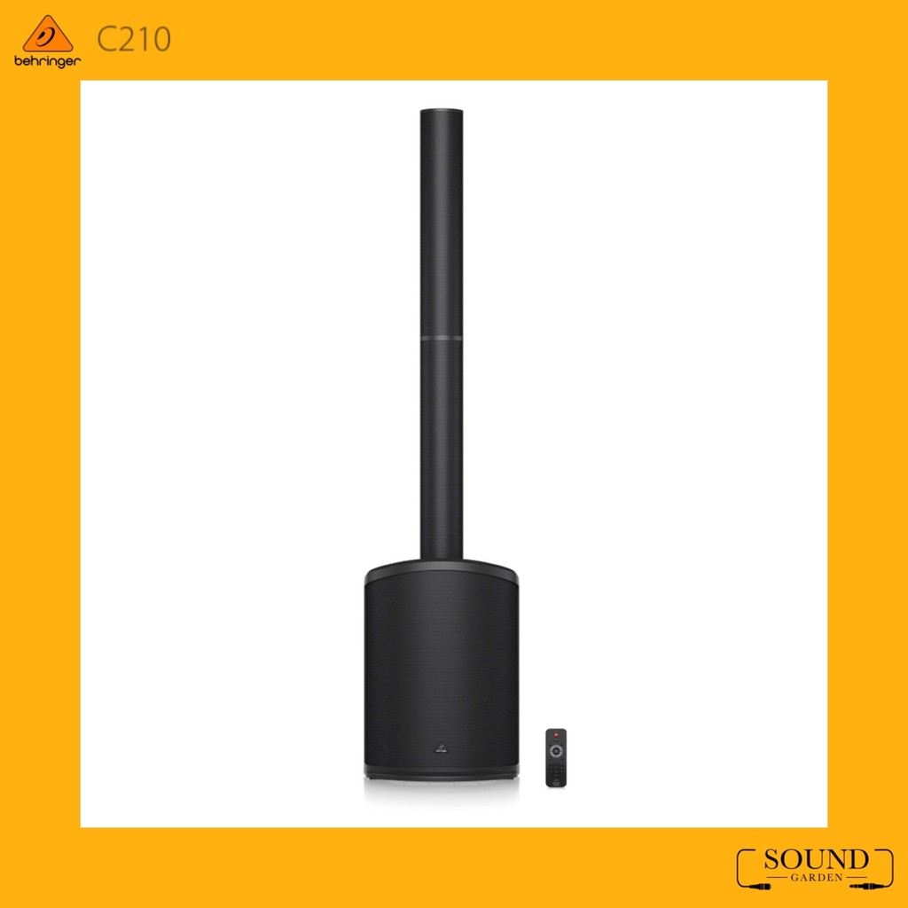Behringer C210 200 Watt Powered Column Loudspeaker with an 8" Subwoofer ...