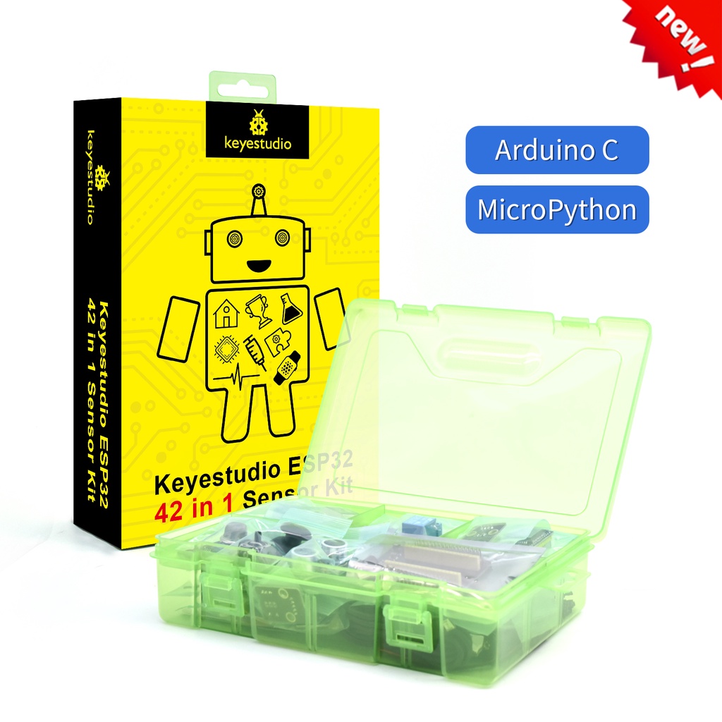 Keyestudio ESP32 42 in 1 Sensor Kit With 42 Modules ESP32 Expansion Board Include Mainboard For ...