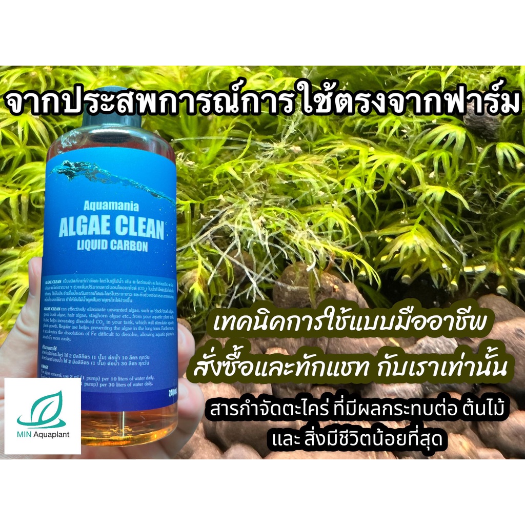 Aquamania algae clean คาร์บอนน้ำกำจัดตะไคร่ ขนาด 240ml สุดคุ้ม!! | Shopee Thailand