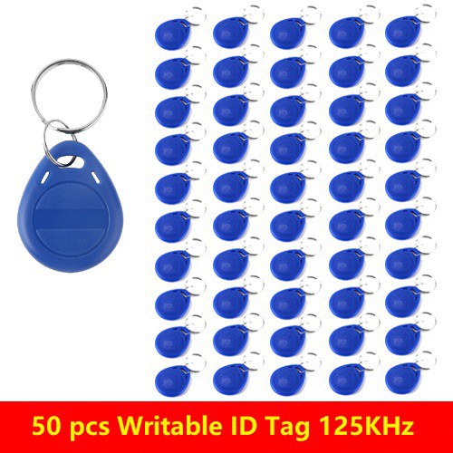 50 Pieces RFID Writable Tag 125KHz Rewrite T5577 Proximity Access ...