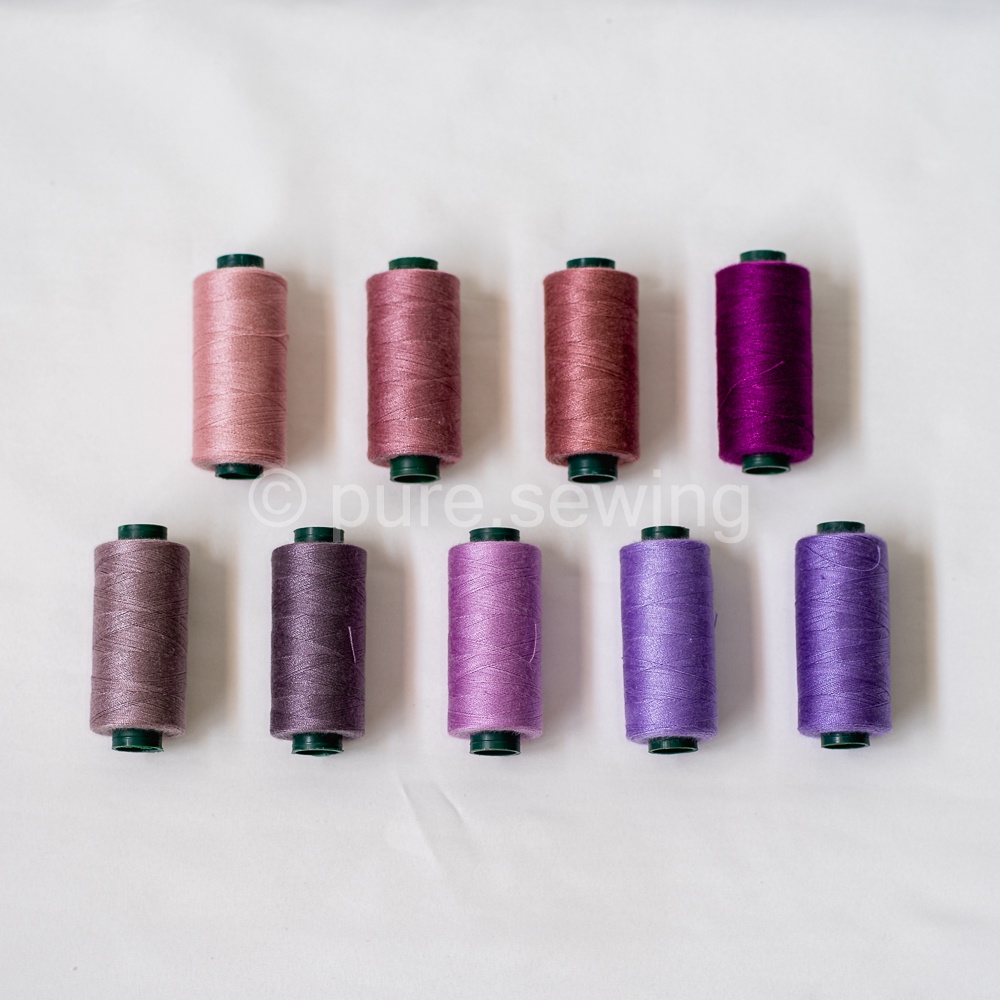 ด้ายเย็บผ้า UNGU Yamalon 40/2 500 หลา (PURPLE) | Shopee Thailand