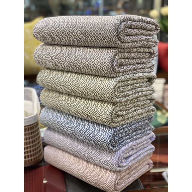 PUSANI - ผ้าห่ม ฝ้าย ทอมือ ขนาด 100×200 cm | Shopee Thailand