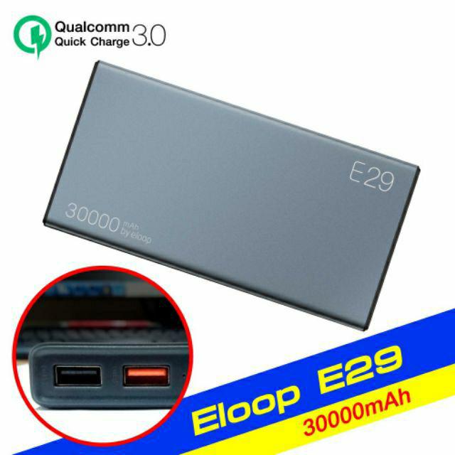 Eloop E29 ของแท้ 100% แบตสำรอง Power Bank 30000mAh Quick Charge 3.0/2.0 + PD + Fast Charge ...