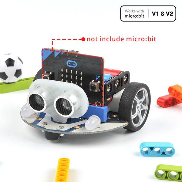 หุ่นยนต์ microbit Smart Cutebot Kit สำหรับเรียนรู้ทักษะโค้ดดิ้ง เขียน ...