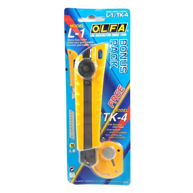 มีดคัตเตอร์ Olfa L-1 /TK-4 แถมฟรี! คัตเตอร์พกพา รุ่น TK-4 1 อัน | Shopee Thailand