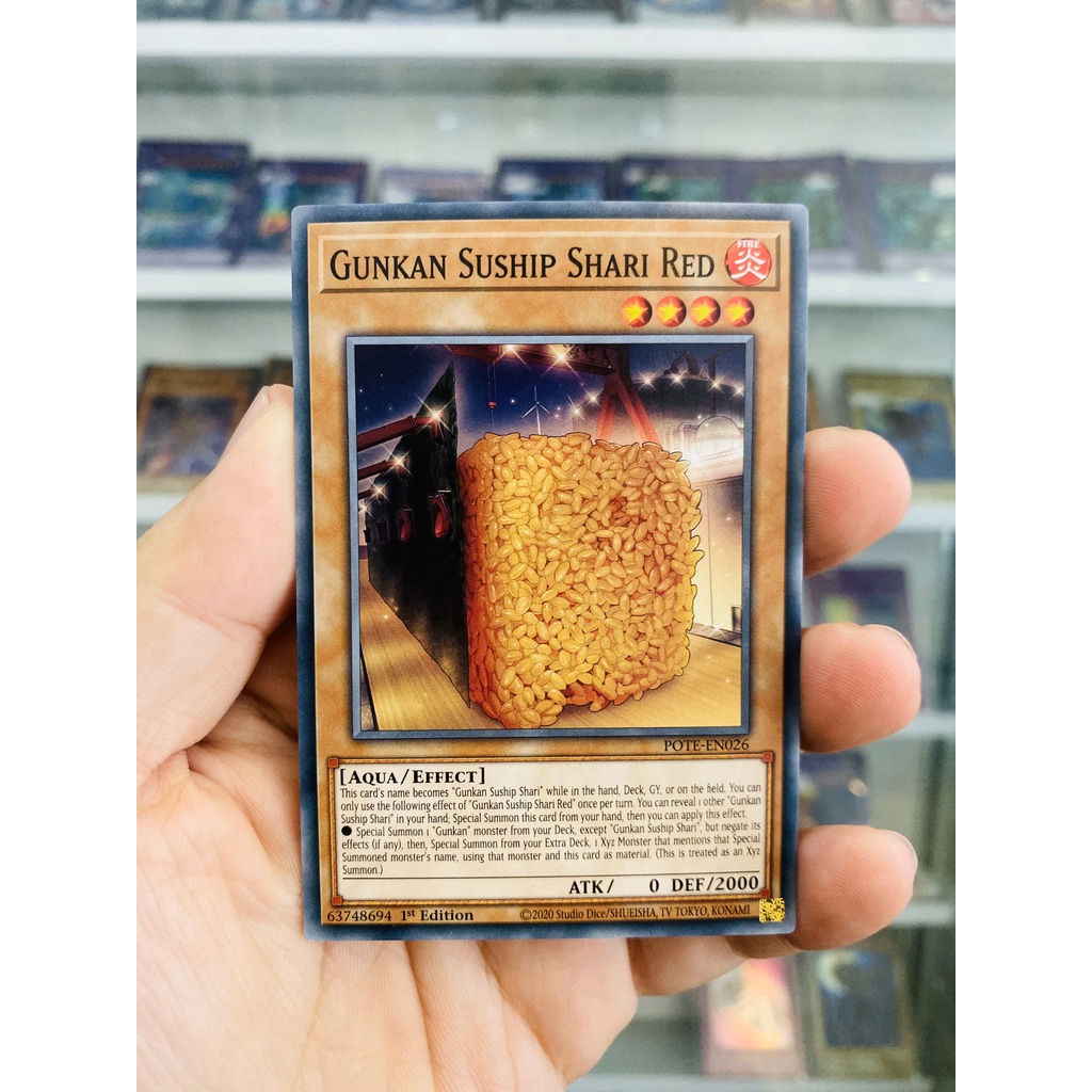 ยูจีโอ! รหัสการ์ด POTE-EN026 - Gunkan Suship Shari Red - Common - รุ่น ...