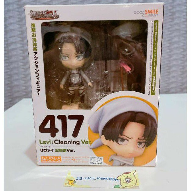 📍พร้อมส่ง ของแท้ Nendoroid 417 Levi Cleaning Attack on titan ผ่าพิภพไท ...
