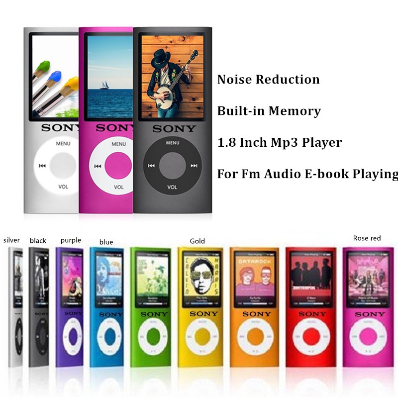 Sony เครื่องเล่น Mp3 1.8 นิ้ว ลดเสียงรบกวน หน่วยความจําในตัว สําหรับ Fm ...