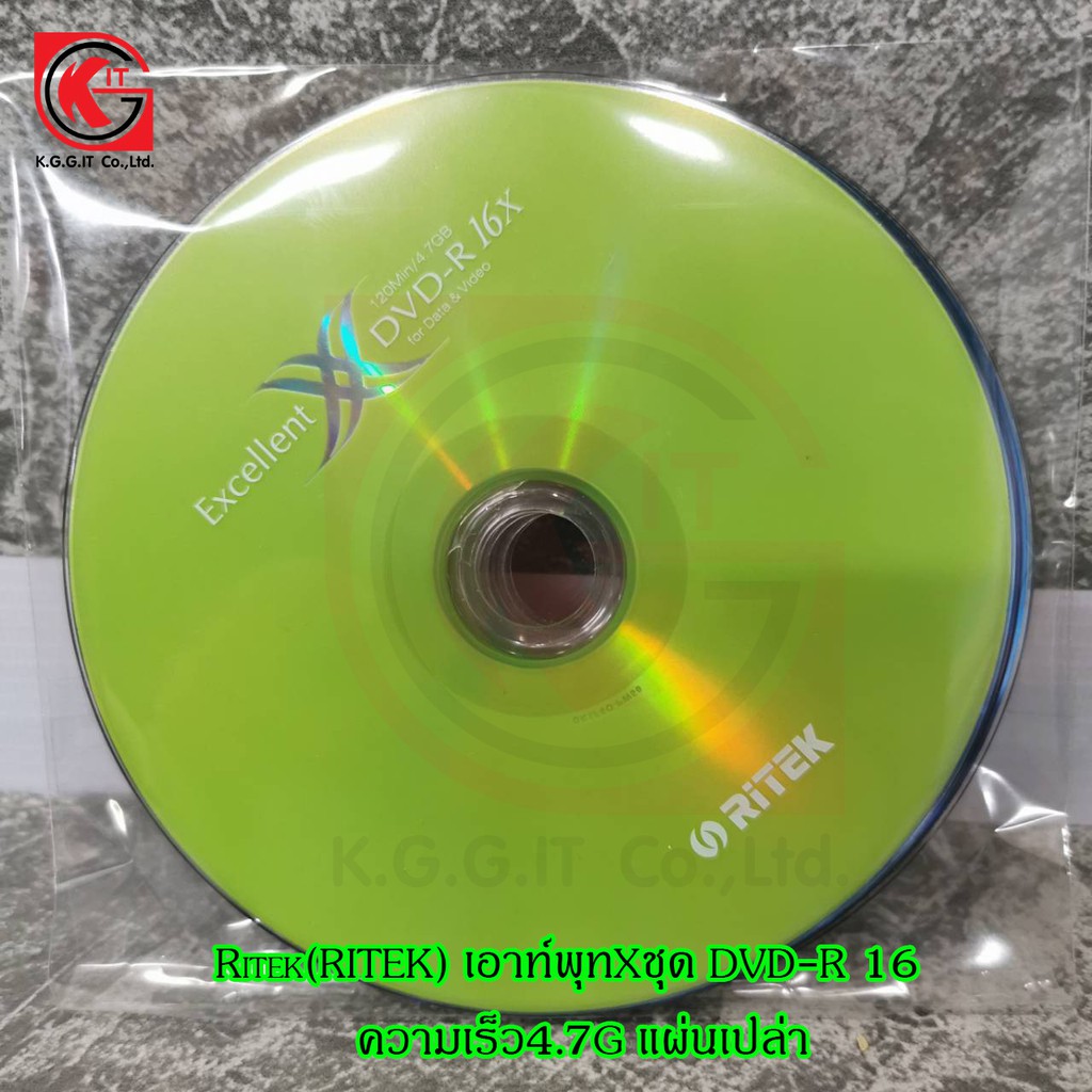 Ritek(RITEK) เอาท์พุทXชุด DVD-R 16ความเร็ว4.7G แผ่นเปล่า | Shopee Thailand