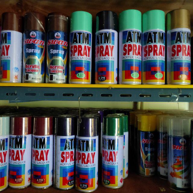 สีสเปรย์ อเนกประสงค์ สีพ่น Spray ATM , swan by turbo , KOBE by TOA ...