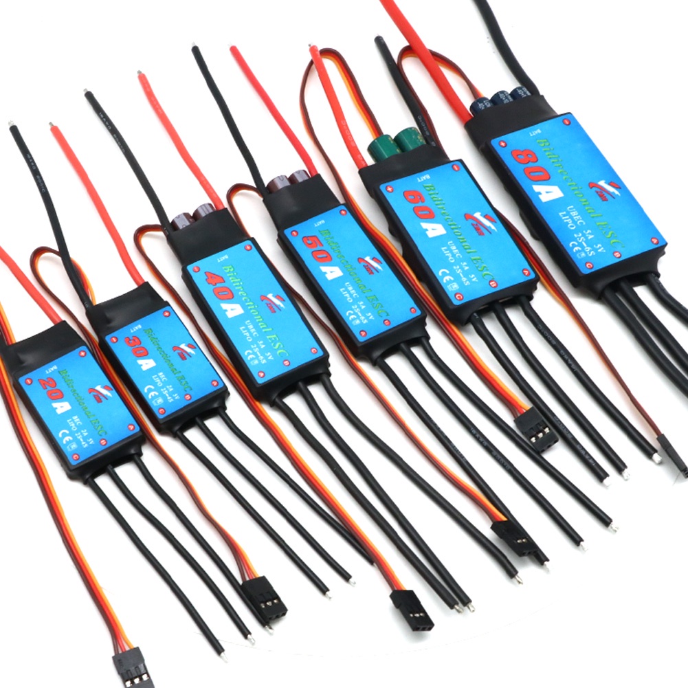 Zmr ใบพัดนิวเมติก ESC 12A 20A 30A 40A 50A 60A 80A แบบสองทาง สําหรับเรือ ...