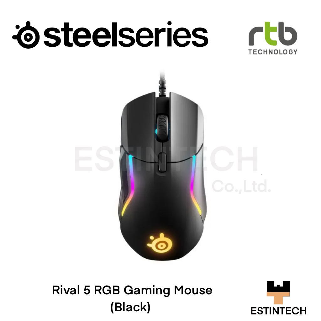 MOUSE (เมาส์) SteelSeries Rival 5 RGB Gaming Mouse (Black) ของใหม่ ...