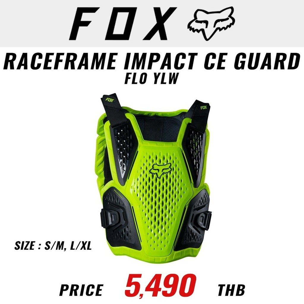 เสื้อเกราะผู้ใหญ่ FOX Raceframe Impact CE Chest Protector - flo Neon ...