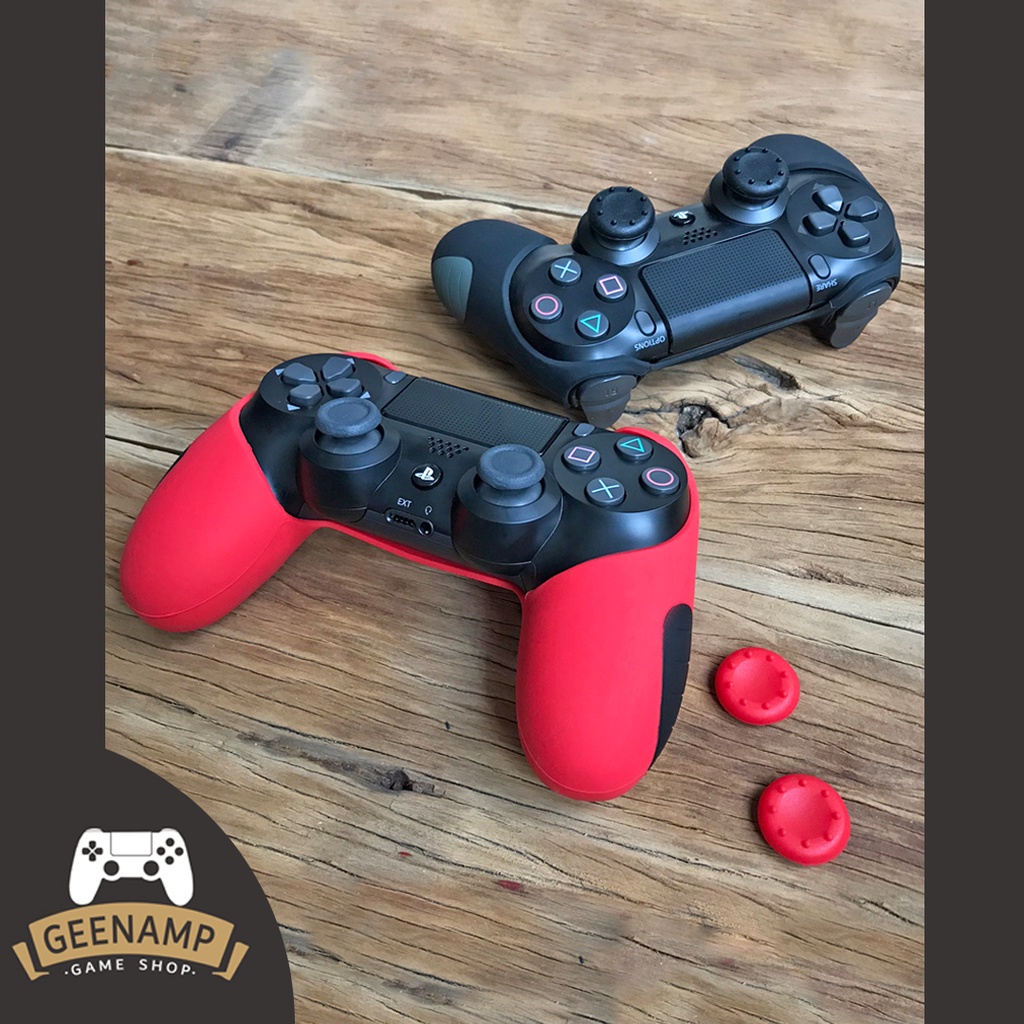 PS4 ซิลิโคนจอย PS4 + ซิลิโคนอนาล็อค (silicone case for Joy stick ...