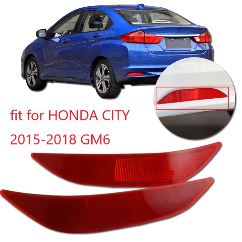 ไฟตัดหมอก ไฟเบรกท้าย สะท้อนแสง สําหรับ HONDA CITY T9A 2015 2016 2017 2018 GM6 OEM:33555-T9A-H01 ...