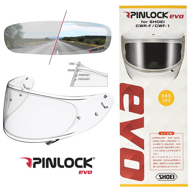 SHOEI CWR-F PINLOCK EVO Lens SHOEI Pinlock Sheet CWRF X-FOURTEEN X-14 ...