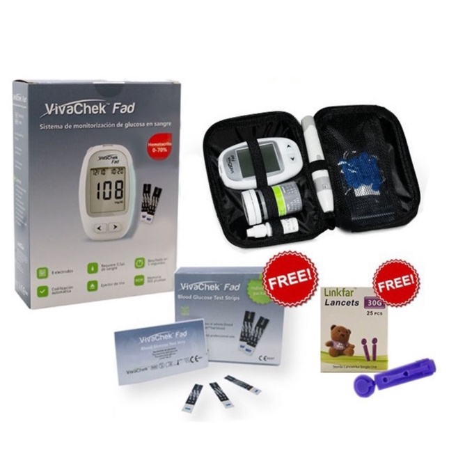 MaxxLife VivaChek Fad Blood Glucose Meter เครื่องตรวจวัดระดับน้ำตาล ...