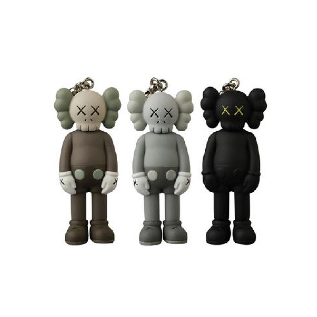 KAWS Tokyo First Companion Keychain Set (2021) Black/Brown/Grey ...