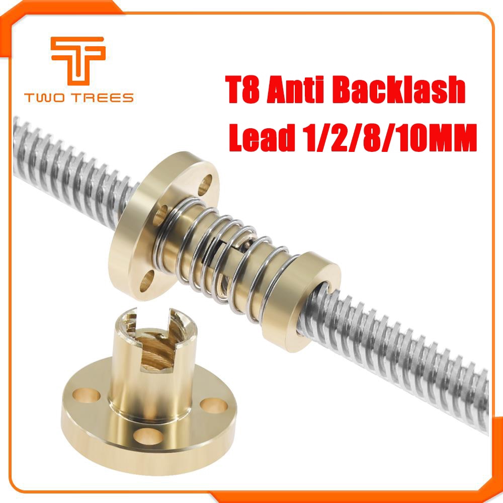 3d ชิ้นส่วนเครื่องพิมพ์ T8 Anti Backlash ฤดูใบไม้ผลิโหลดอ่อนนุชกําจัด ...