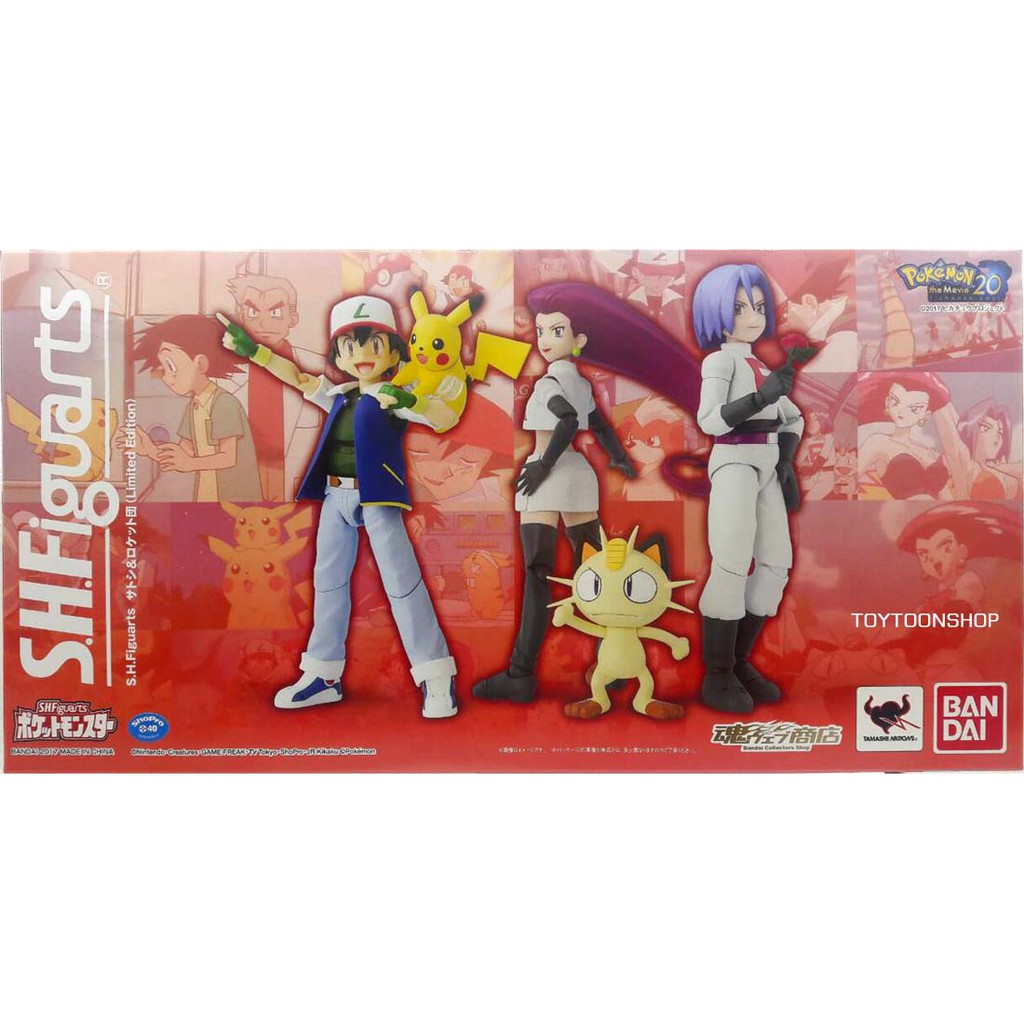 S.H.Figuarts Pokemon Satoshi & Team Rocket | Shopee Thailand