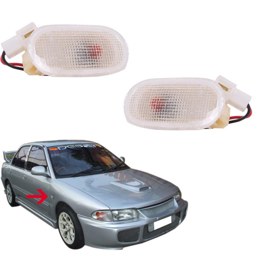 ไฟเลี้ยวข้างแก้ม E-CAR อีคาร์ ฝาขาว มิตซูบิชิ แลนเซอร์ LANCER 1992 ...
