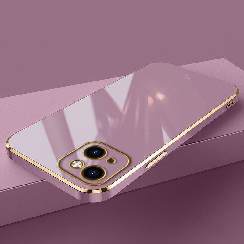 เคสโทรศัพท์มือถือชุบไฟฟ้า 6D สําหรับ iPhone 14 Plus 13 Pro Max Mini ...