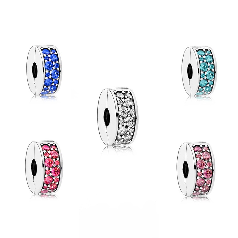 ใหม่ บักเกิลลูกปัดเพชร หลากสี สไตล์ยุโรป อเมริกัน S925 2022 | Shopee Thailand