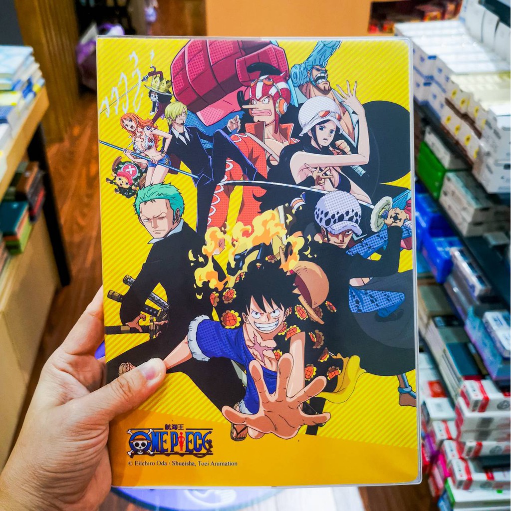 สมุดวันพีช One Piece สมุดปกพีวีซี (PVC) สมุดปกอ่อน ขนาด B5 และ A5 แบบมี ...