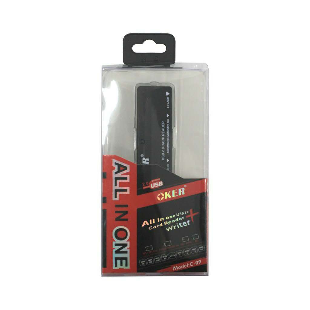 ของแท้ เครื่องอ่านการ์ด Ext Card Reader All in 1 OKER C-09 USB ...