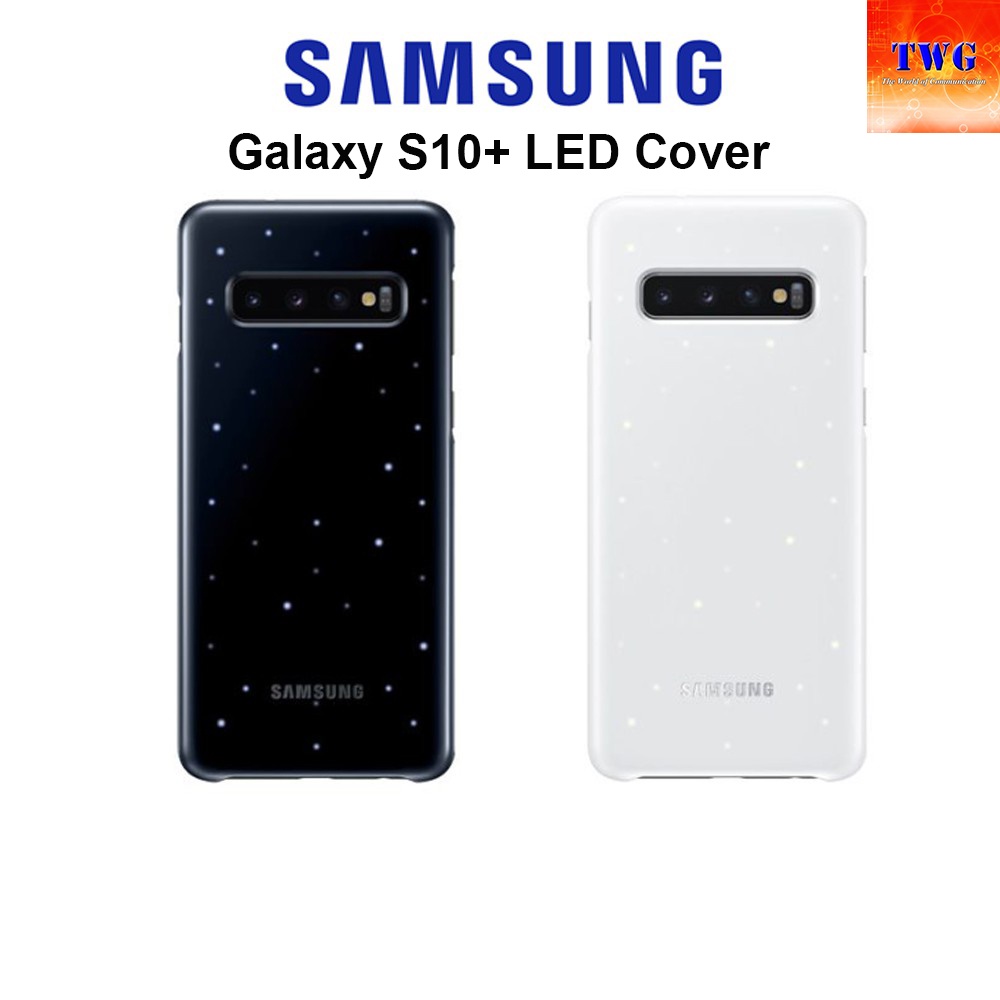 Samsung Galaxy S10 + LED เคสสีดําและสีขาว | Shopee Thailand