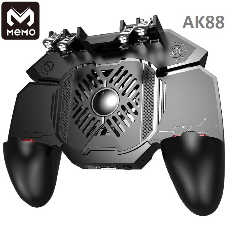 MEMO AK88 Gamepad ใหม่ล่าสุด 2020 จอย PUBG พร้อมปุ่มยิง 4 ตำแหน่ง พัดลมระบายอากาศ แบต 1200mAh ...