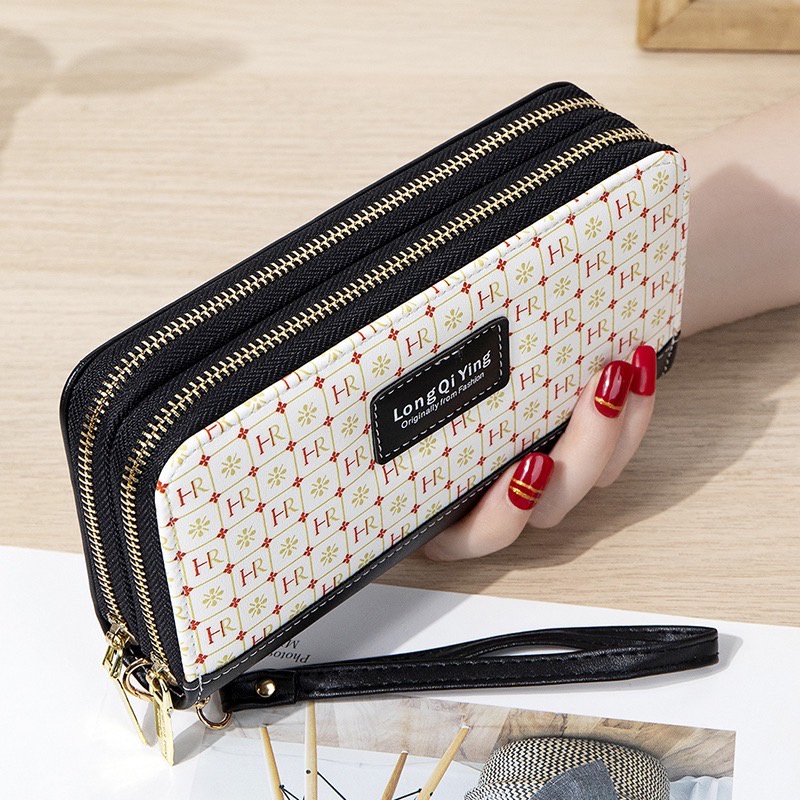กระเป๋าสตางค์ซิปคู่ รุ่นใหม่ กระเป๋าผู้หญิง(GC-020) | Shopee Thailand