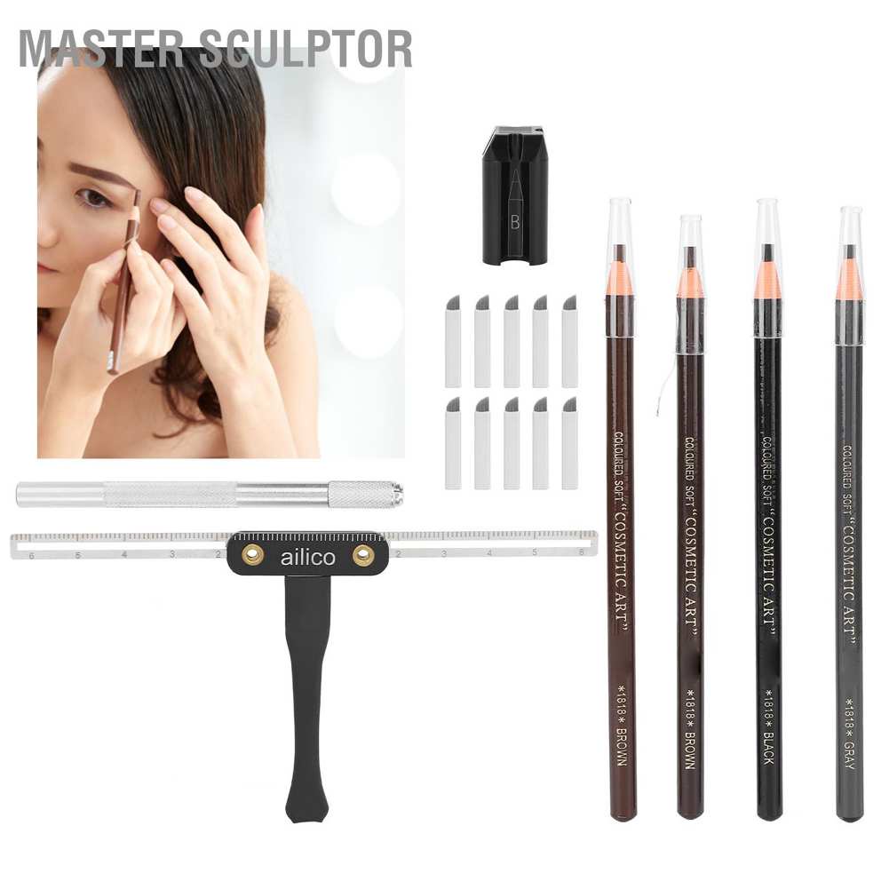 Master Sculptor Microblading Practice Kit Eyebrow Pencil Sharpener ...