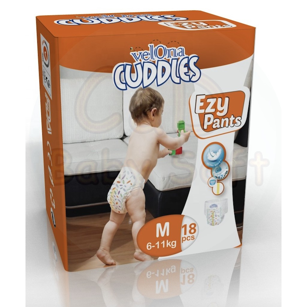 แพมเพิส Cuddles Premium Natural Baby Diaper Pull Up Pants กางเกงผ้าอ้อม ...