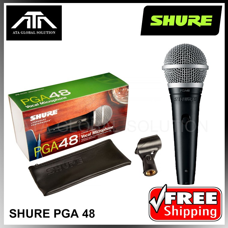 **แท้ มหาจักร** SHURE ไมโครโฟน PGA48-LC PGA48 PGA-48 Dynamic Microphone ชัวร์ ไมค์ ไมค์สาย ไมค์ ...
