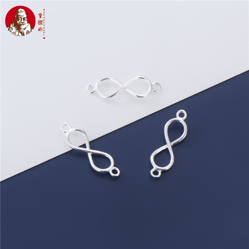 จี้เงินแท้ S925 8 ตัวอักษร สําหรับทําเครื่องประดับ สร้อยข้อมือ DIY | Shopee Thailand