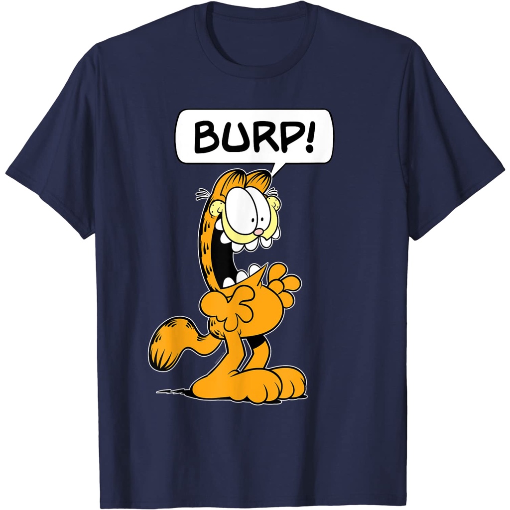 เสื้อยืดผ้าฝ้ายพรีเมี่ยม เสื้อยืด ลาย Garfield Burp เสื้อยืด สําหรับ ...