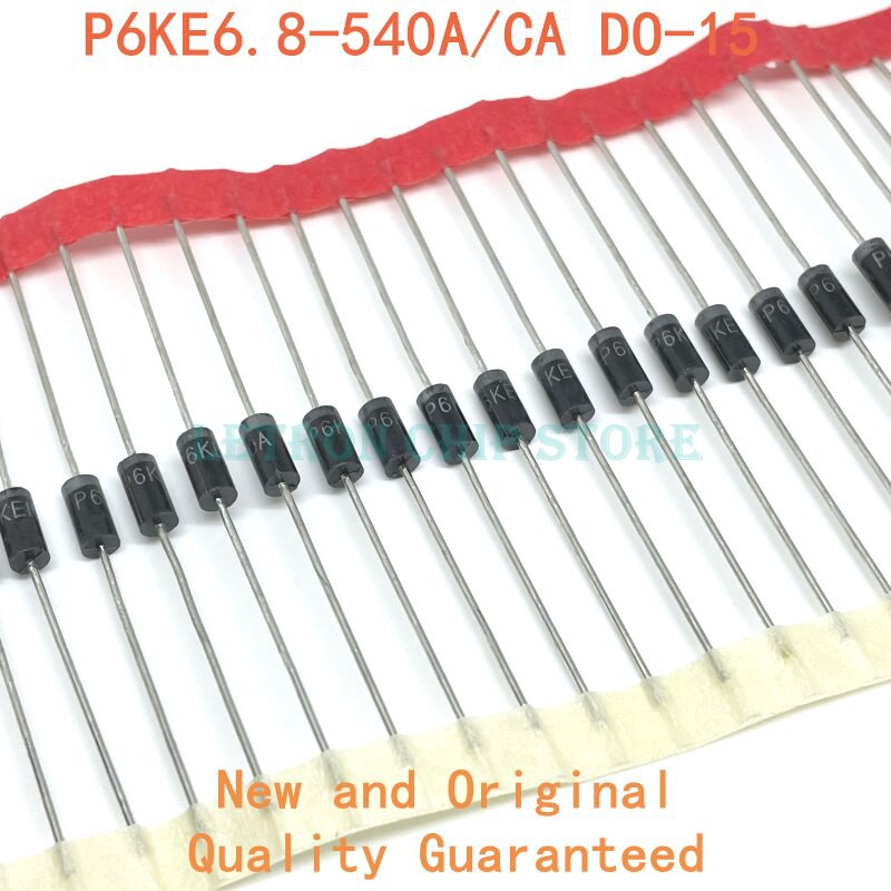 ไดโอด TVS 600W DO-204AC DO-15 P6KE15A P6KE15CA P6KE16A P6KE16CA P6KE18A ...