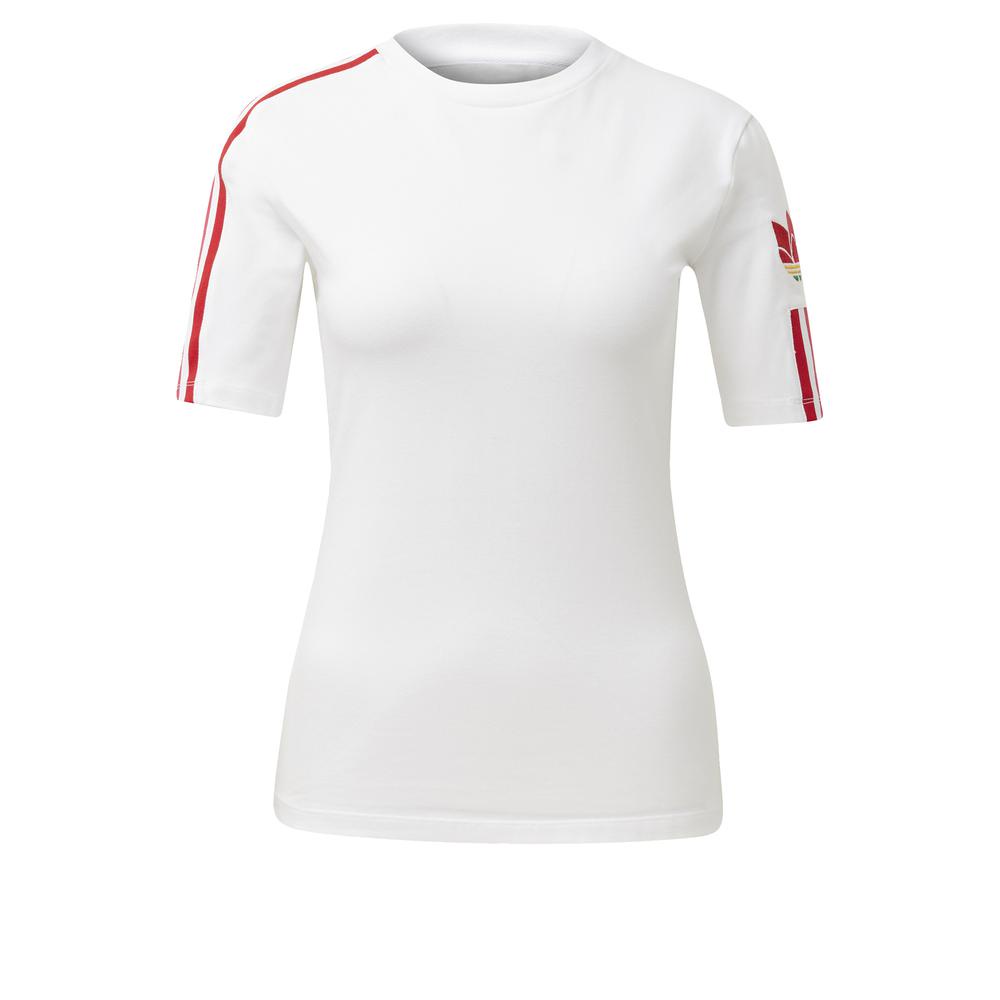 adidas ORIGINALS Adicolor 3D Trefoil Tee ผู้หญิง สีขาว GD2256 | Shopee ...