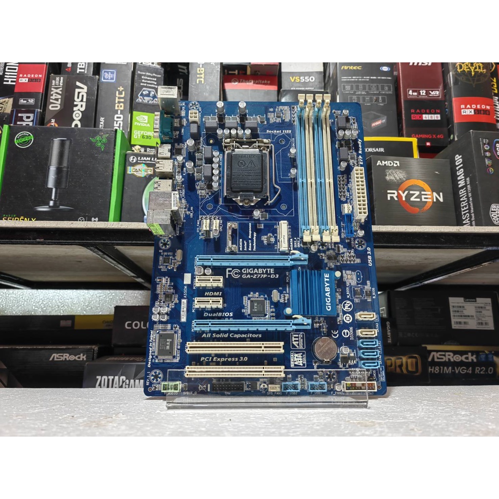 เมนบอร์ด(mainboard)gigabyte Z77P-D3 (socket1155) | Shopee Thailand